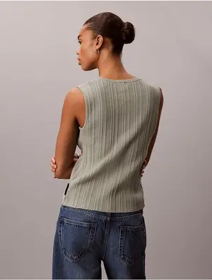 Calvin Klein Ribbed Tank Top - Shadow