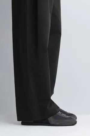 Cos Nubuck And Suede Sneakers - Gray