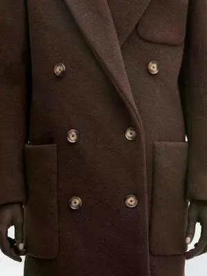 Lacoste Button-detailed Double-breasted Coat