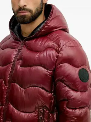 SAVE THE DUCK Quilted Hooded Jacket - Red