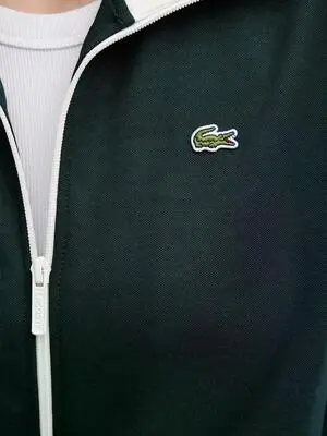 Lacoste Striped Zip-up Sweater