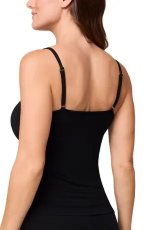 MONTELLE INTIMATES Bodybliss Lace Trim Camisole - Black