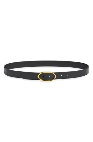 Jacquemus La Ceinture Calisson Leather Belt - Black