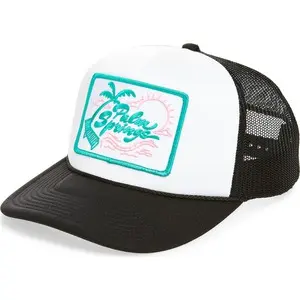 LOCAL BEACH Palm Springs Trucker Hat - Black/white