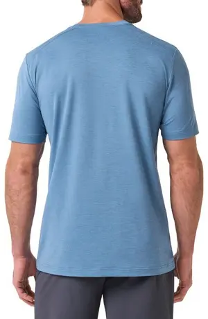 Travis Mathew Heater Pro Active T-shirt - Blue Horizon
