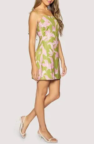 LOST + WANDER Floral Print Mini Dress