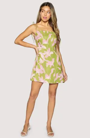 LOST + WANDER Floral Print Mini Dress