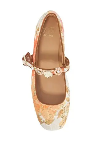 Dune London Hennrietta Floral Jacquard Flat