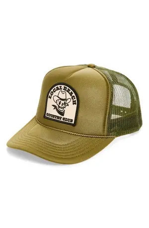 LOCAL BEACH Country Club Trucker Hat - Dark Olive