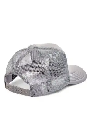 LOCAL BEACH Forever Young Patch Trucker Hat - Gray