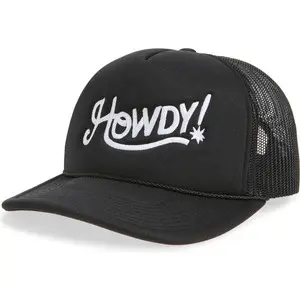 LOCAL BEACH Howdy Trucker Hat Black