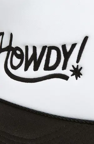 LOCAL BEACH Howdy Trucker Hat - Black/white