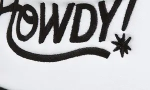 LOCAL BEACH Howdy Trucker Hat - Black/white