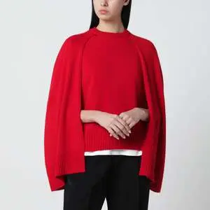 TOTEME Cashmere Cape Sweater - Red