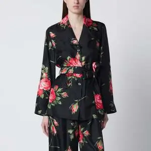 Dolce & Gabbana Vanity Bouquet Rose Print Shirt - Multicolor