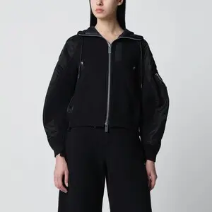 Sacai Cropped Sweatshirts Hoodies For Women