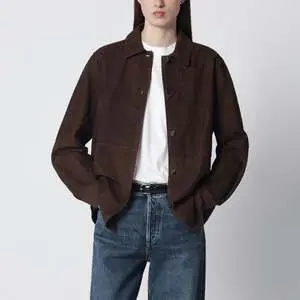 TOTEME Leather Shirt Jacket