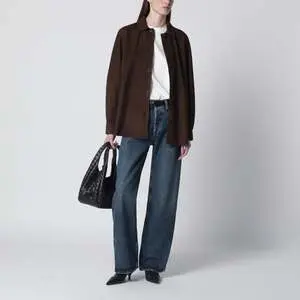 TOTEME Leather Shirt Jacket