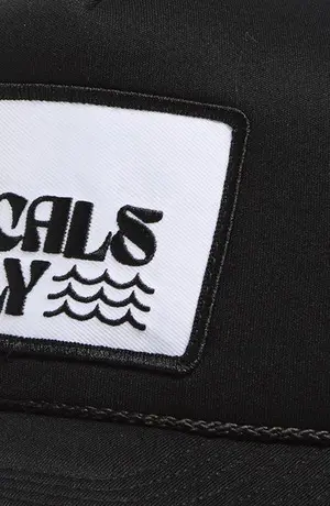 LOCAL BEACH Locals Only Ii Patch Trucker Hat - Black