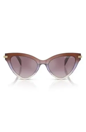 Michael Kors 52mm Gradient Cat-eye Sunglasses - Wine Gradient/purple