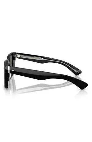Oliver Spencer Mermeaux Rectangular Sunglasses - Black/carbon Grey