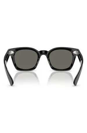 Oliver Spencer Mermeaux Rectangular Sunglasses - Black/carbon Grey