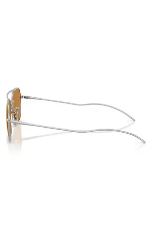 Oliver Spencer Tk-14 53mm Geometric Sunglasses - Silver/cognac