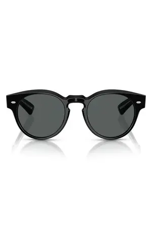 Oliver Spencer Hayton 49mm Polarized Sunglasses - Black/midnight Express Polar