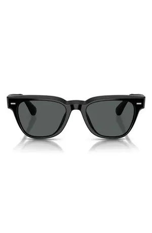 Oliver Spencer Rueny 51mm Polarized Pillow Sunglasses - Black/midnight Express Polar