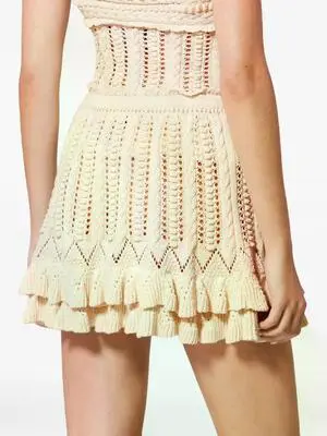 MARANT ETOILE Nelle Mini Skirt - Neutrals