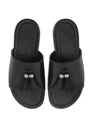 GIUSEPPE ZANOTTI Maratea Tassels Leather Sandals