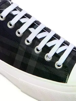 Burberry Check Lace-up Platform Sole Sneakers