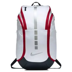 Nike Hoops Elite Pro Basketball Backpack - White/obsidian/metallic Cool Grey
