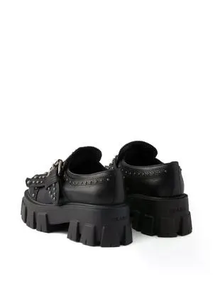 Prada 55mm Studded Leather Loafers