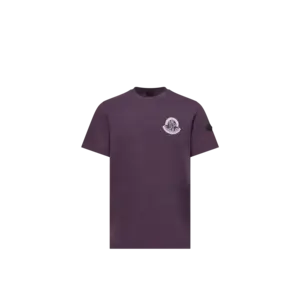 Moncler Moncler Logo Cotton Jersey T-shirt Purple