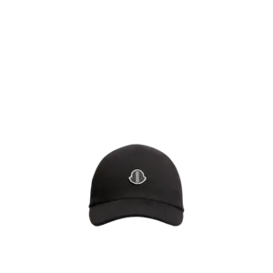 MONCLER + RICK OWENS Cotton Baseball Cap - Black