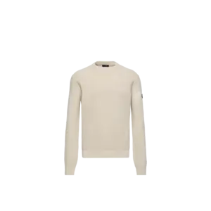 Moncler Logo Wool Sweater - Beige