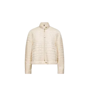 Moncler Aubrieta Geometric-quilted Short Down Jacket - Beige