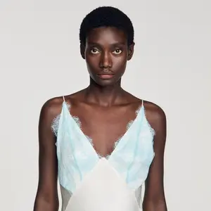 Sandro Lingerie-style Maxi Dress - Ecru