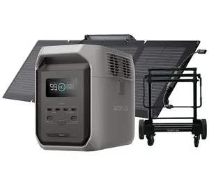 ECOFLOW Delta 3 1500wh Power Station W/trolly & 110w Solarpanel - One-color