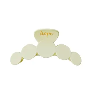 HEADBANDS OF HOPE Matte Dot Claw Clip - Cream