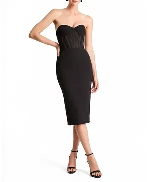 HELSI Natalia Strapless Bustier Midi Dress