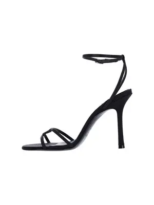 JIMMY CHOO Leo 100 Sandals - Black