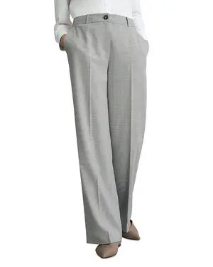 HOBBS LONDON Ellie Wide Trousers - Camel Multi