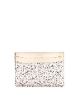GOYARD Saint Sulpice Card Holder Coated Canvas - White