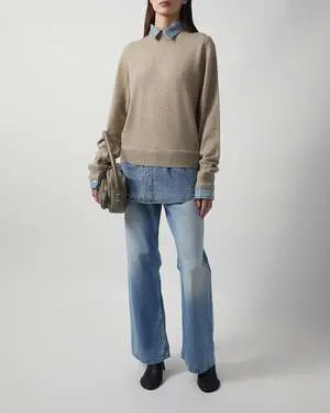 Acne Studios Layered Crewneck Sweater - Beige