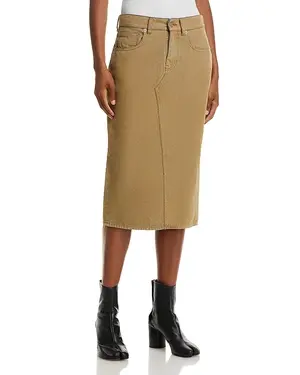 MAISON MARGIELA Coated Midi Skirt