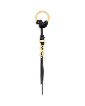 Saint Laurent Cassandre Keyring - Black
