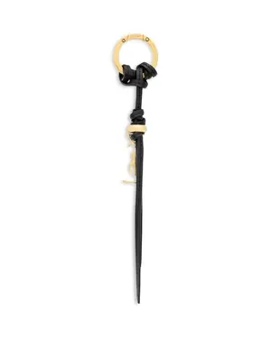 Saint Laurent Cassandre Keyring - Black