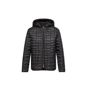 Moncler Eglantier Geometric-quilted Hooded Down Jacket - Black